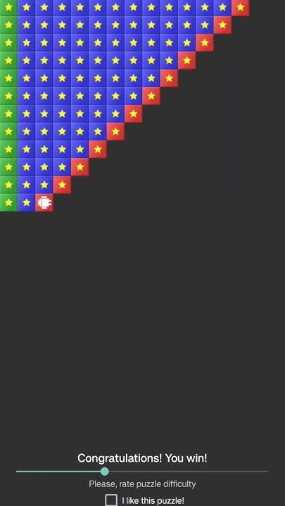 another solution for RoboZZle Droid #games - YouTube