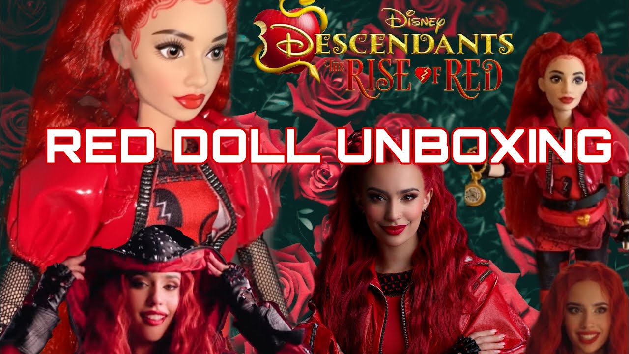 Descendants The Rise of Red Red Doll Unboxing - YouTube