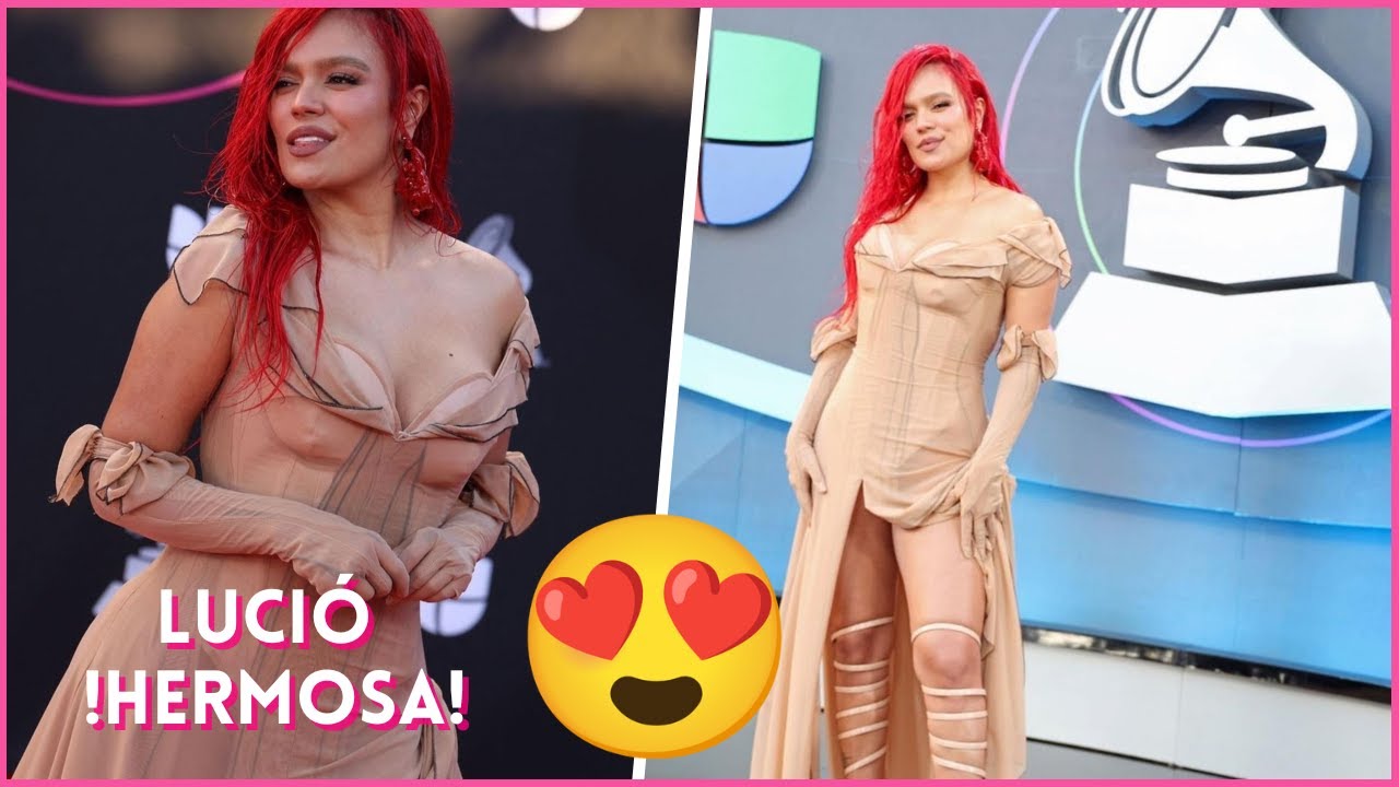 El espectacular vestido de Karol G en los Latin Grammy 2022 - YouTube