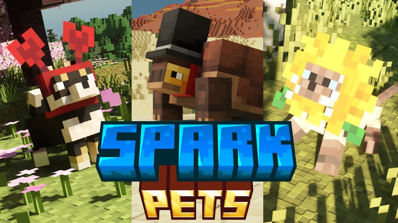 ADDON DE MASCOTAS PARA MINECRAFT PE 1.20.60 | SPARK PETS | BEDROCK/MCPE ...