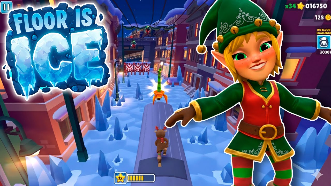 Subway Surfers : FLOOR IS LAVA (ICE) Challenge in Subway City Xmas 2022 ...