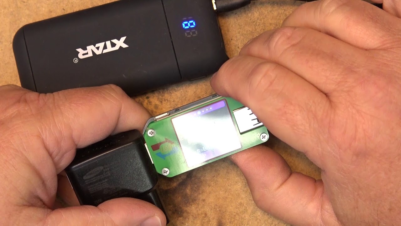 USB Power meter with color display - YouTube