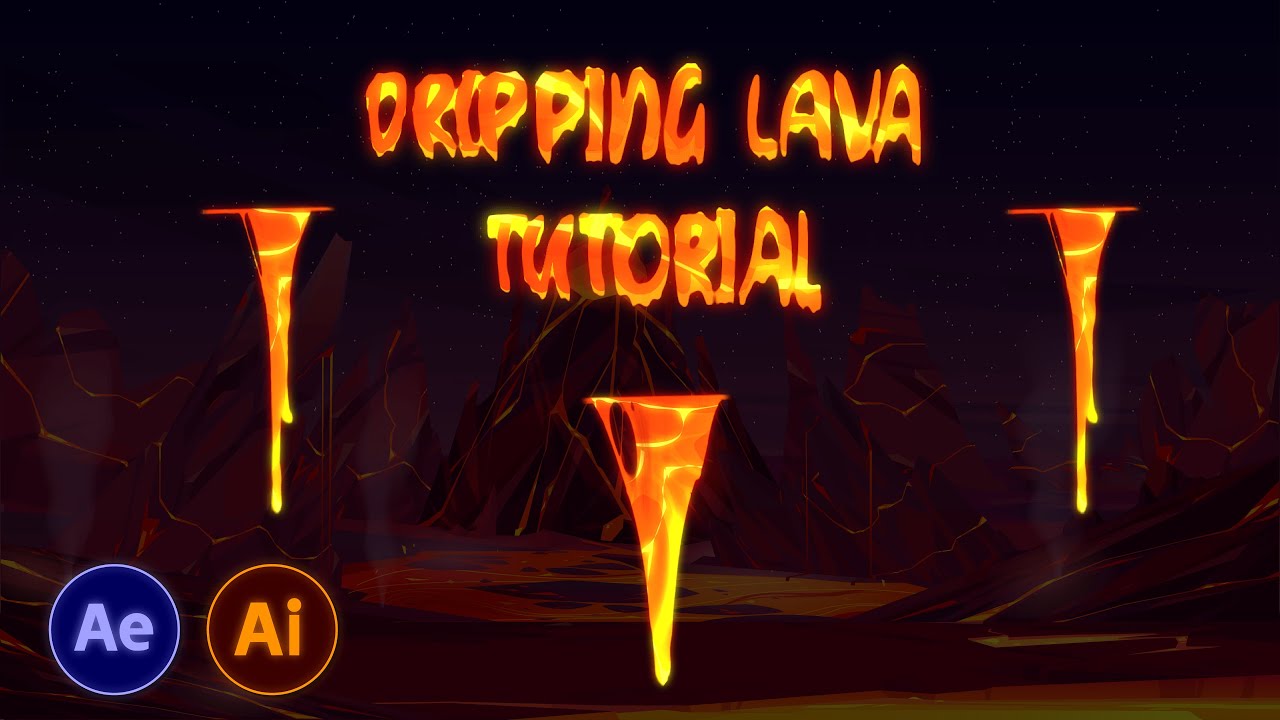 Dripping Lava Animation - After Effects Tutorial - YouTube