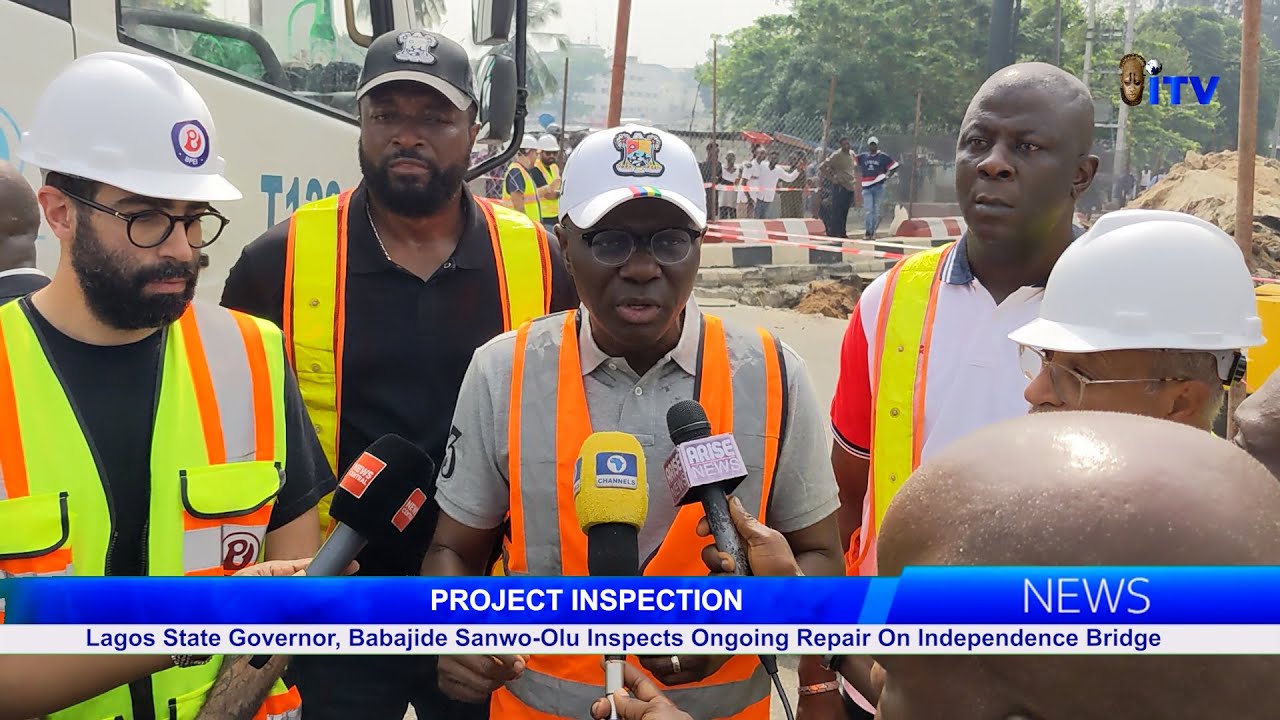 Lagos State Governor, Babajide Sanwo-Olu Inspects Ongoing Repair On ...