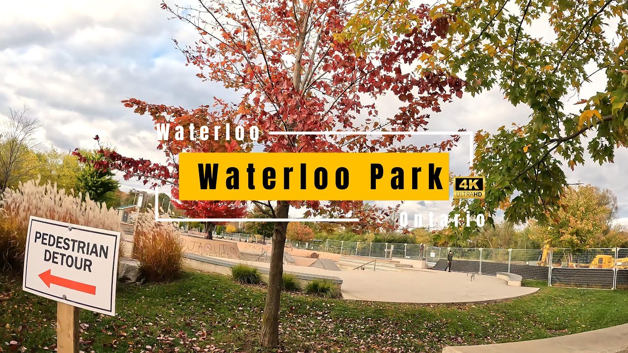 Waterloo Park I Walk Tour 4K with Relaxing Jazz Music I Study Music I ...