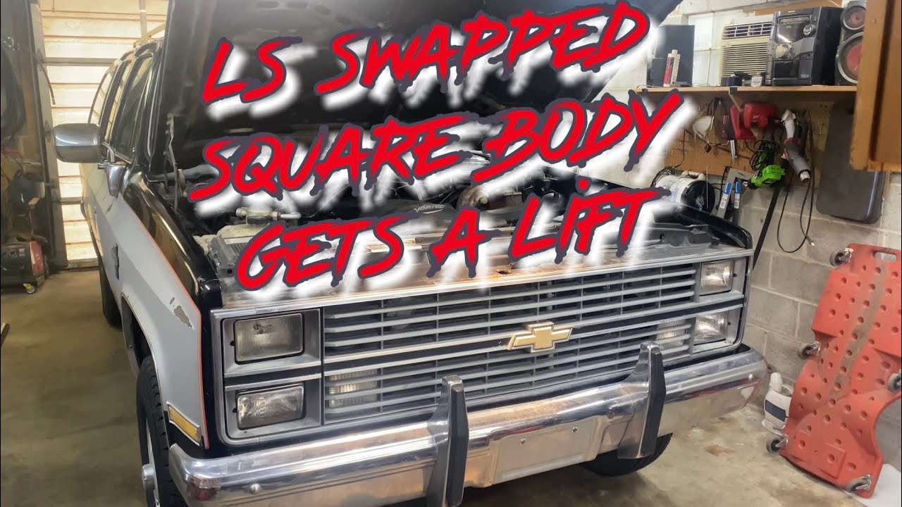 5.3L LS swapped Square Body Suburban gets a BDS 4” lift. - YouTube