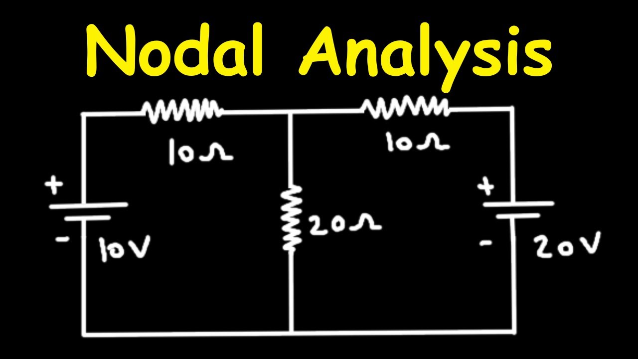 Nodal Analysis Problem Electrical Engineering - YouTube
