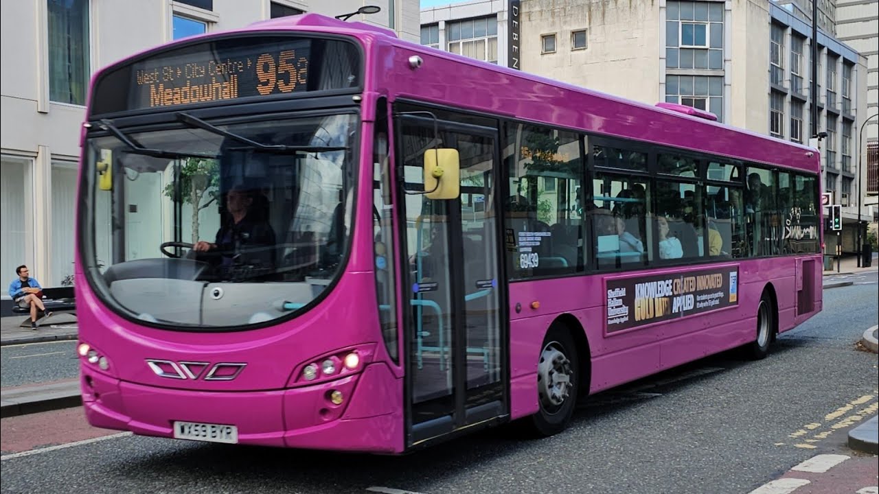 First Bus Sheffield 69439 X First Leicester Pink Livery On 95a From ...