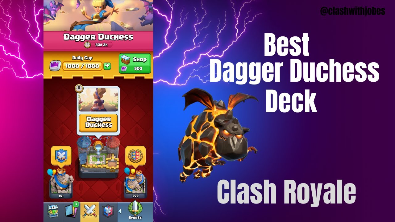 Best Dagger Duchess Deck In Clash Royale - YouTube
