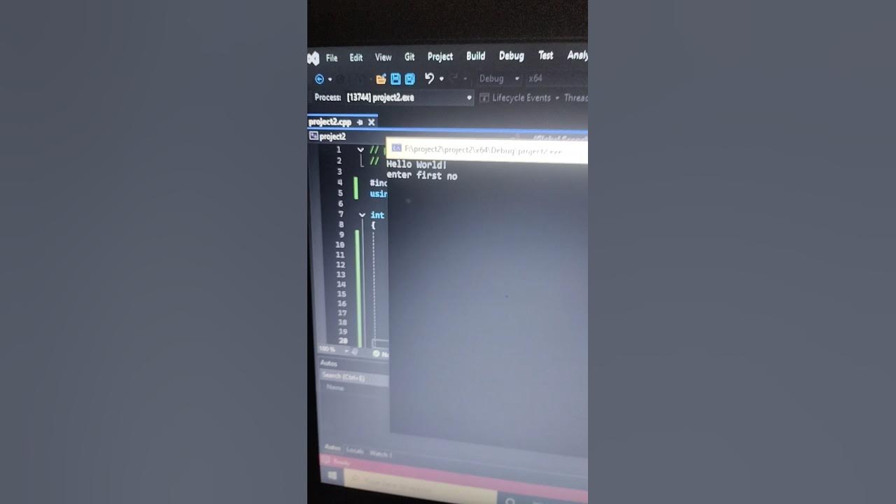 c++ programming, my first program in c++ #viralvideos - YouTube