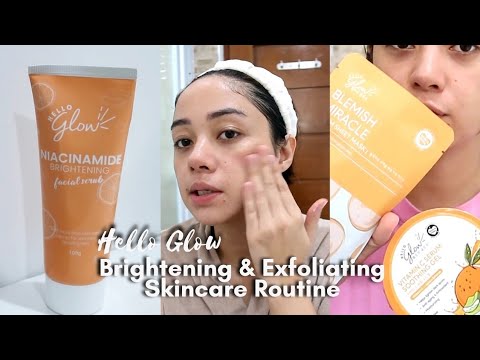 Hello Glow Niacinamide Brightening Facial Scrub and Blemish Miracle ...