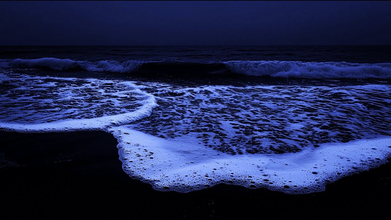 Night Ocean Waves 🌙 Calming Sea Sounds for Deep Sleep & Relaxation ...