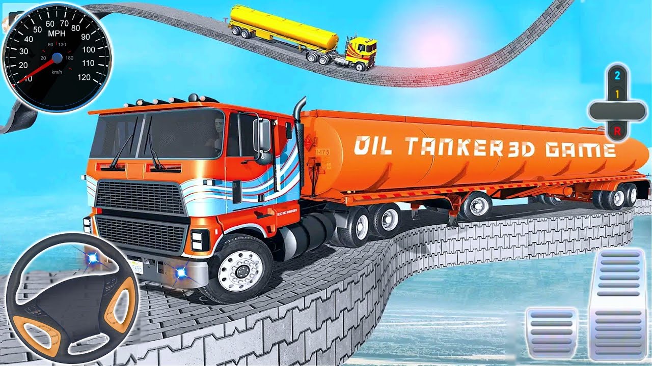 Oil Tanker Truck Driving Games/Oil Tanker Transportation Simulator ...