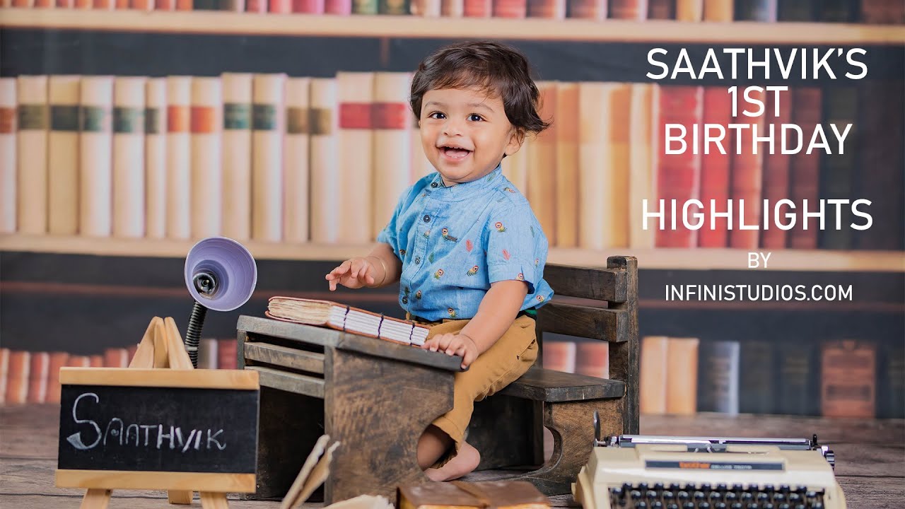 Saathvik's 1st Birthday Highlights | Infini Studios | 2021 - YouTube
