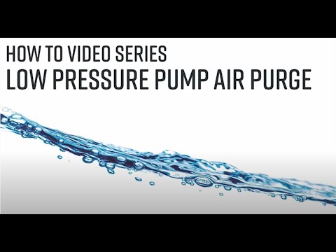 FCI Watermakers: Low Pressure Pump Air Purge - YouTube