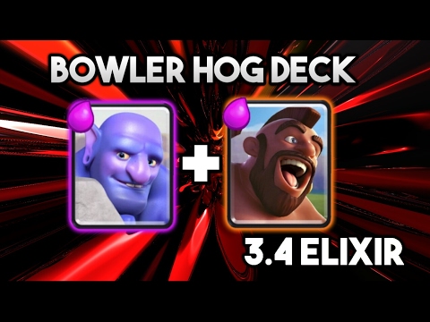 Clash Royale - Best Bowler Hog Deck | NEW Bowler Hog Strategy Deck For ...