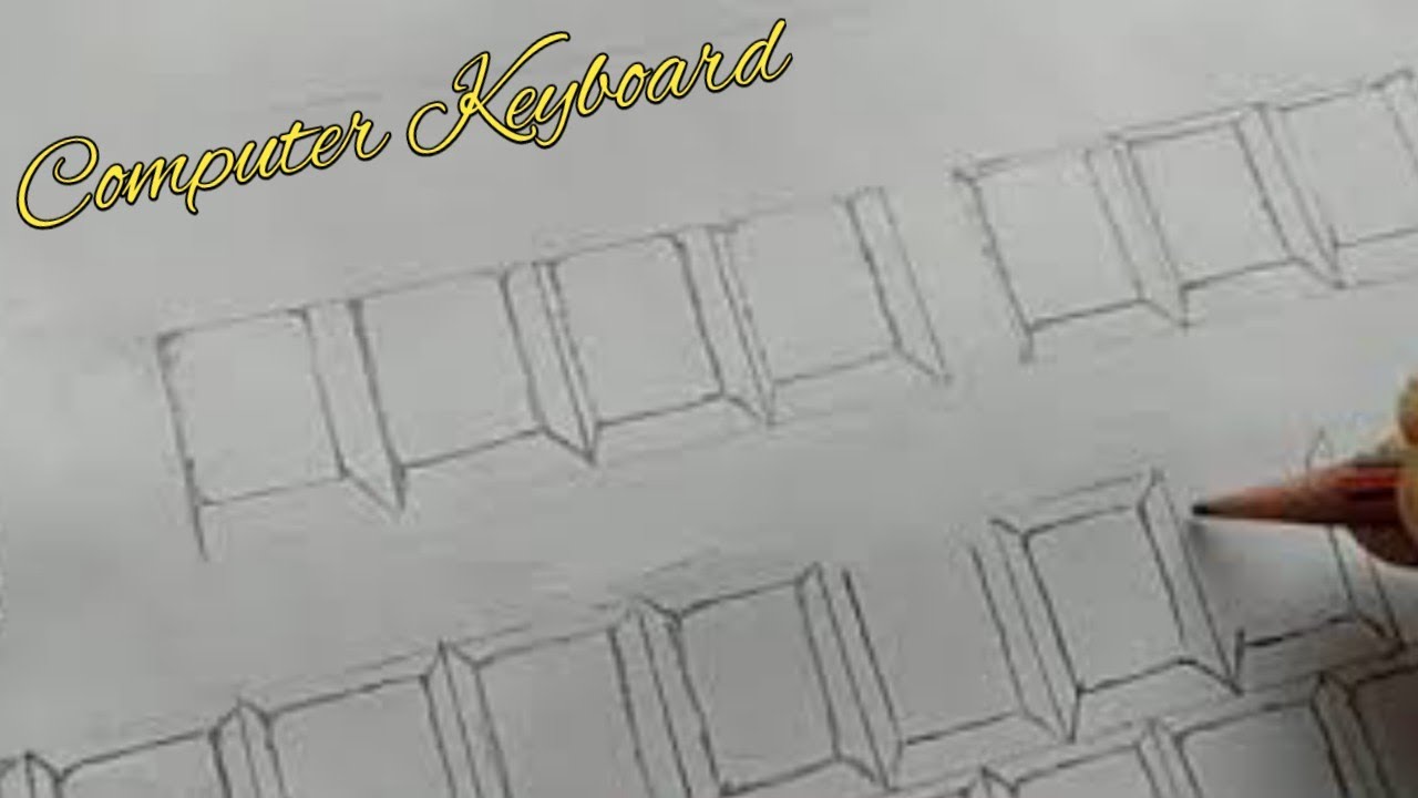 How to draw computer keyboard # 3D painting//Desi art 🔥🔥//🎨 🥰🙏// - YouTube