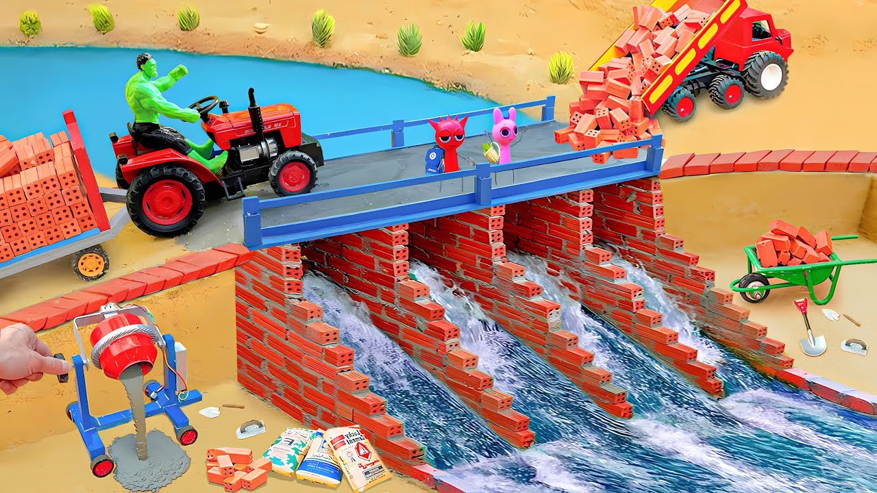 DIY Science Project Mini Bridge - Making Mini 4 Compartment Dam With ...