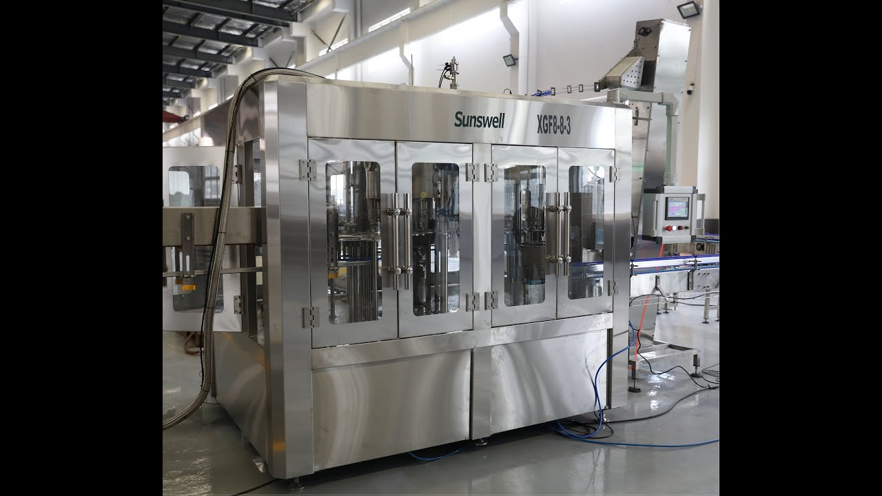 3000BPH Small Compact Water Filling Line - YouTube