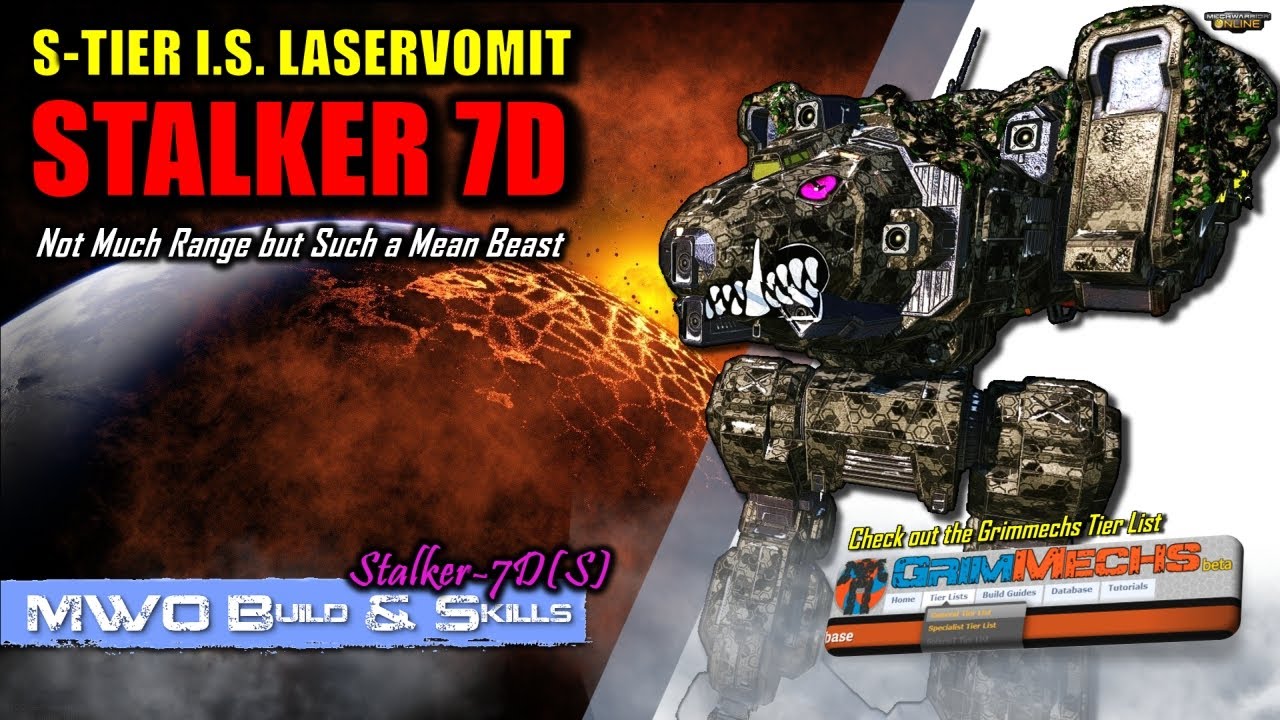 MWO Build & Skills : S-Tier LaserVomit Stalker 7D - YouTube