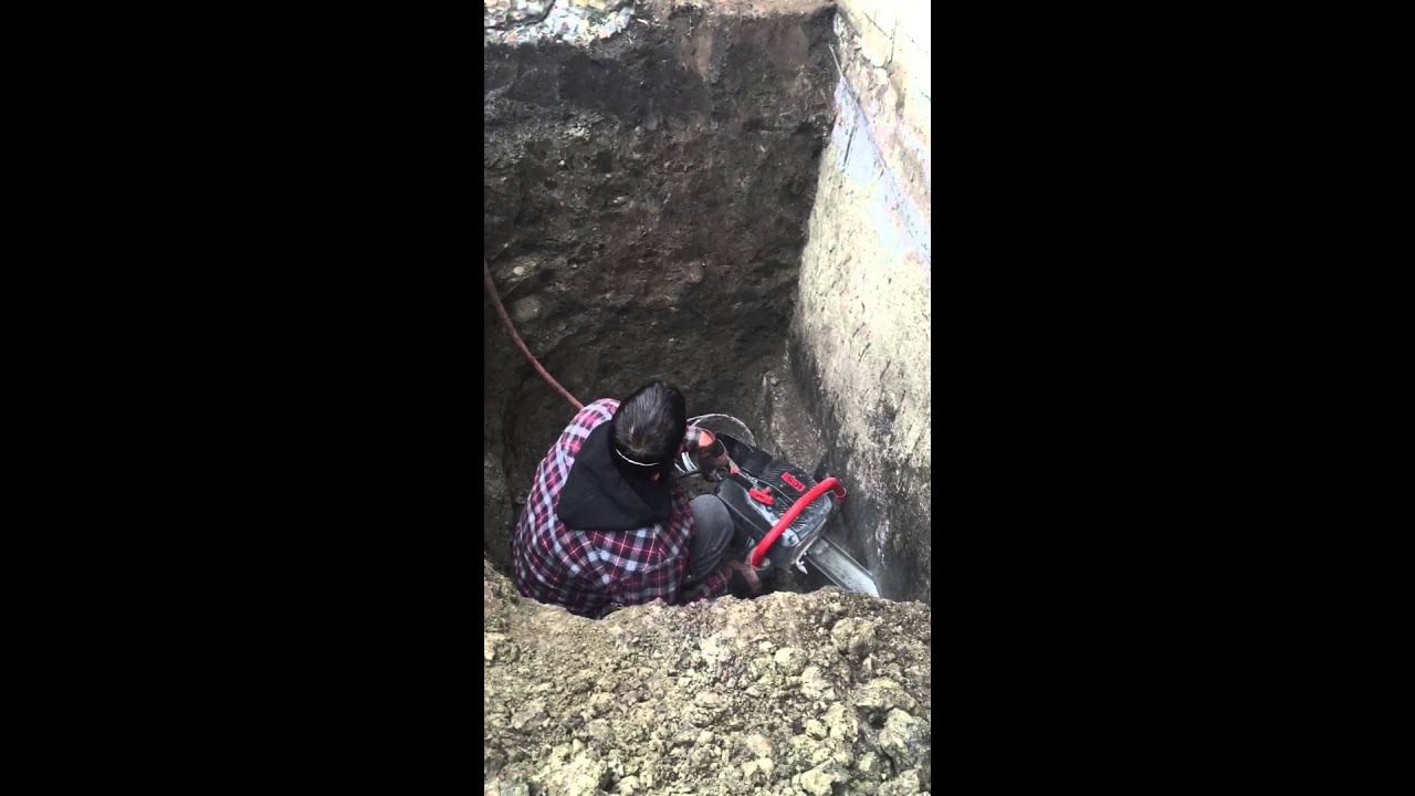 How to cut concrete wall.!! - YouTube