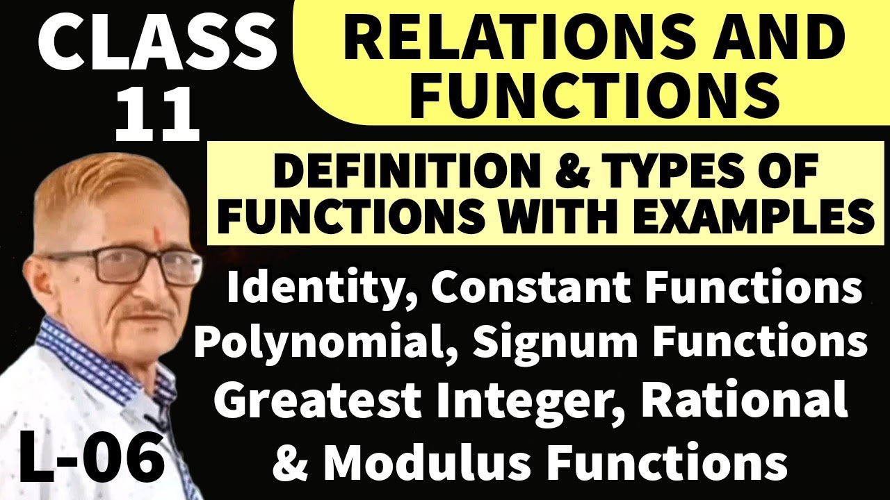 RELATIONS AND FUNCTIONS CLASS 11 MATHS DEFINITION AND TYPES OF ...