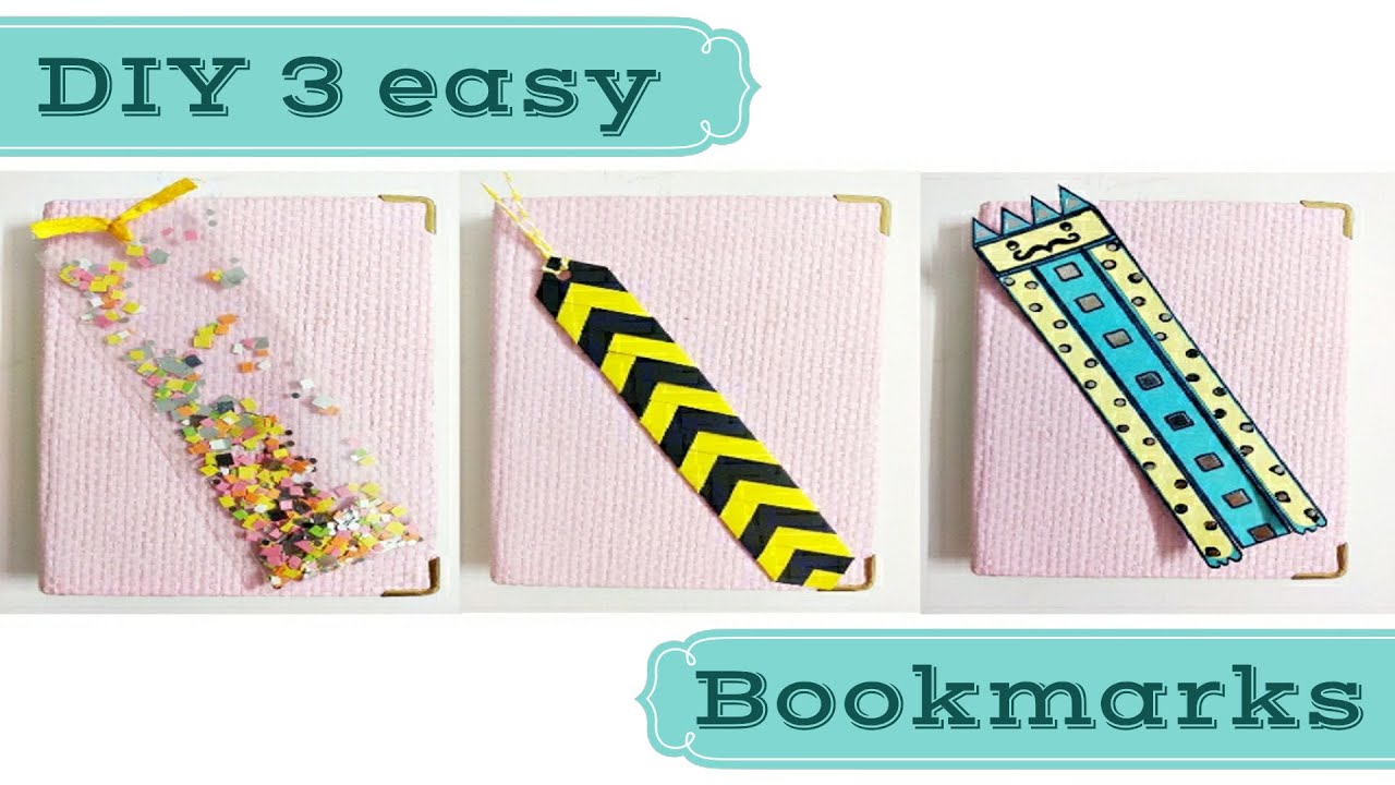 3 Easy DIY Bookmarks | Bookmarks with paper | JustDoIt-D.I.Y - YouTube