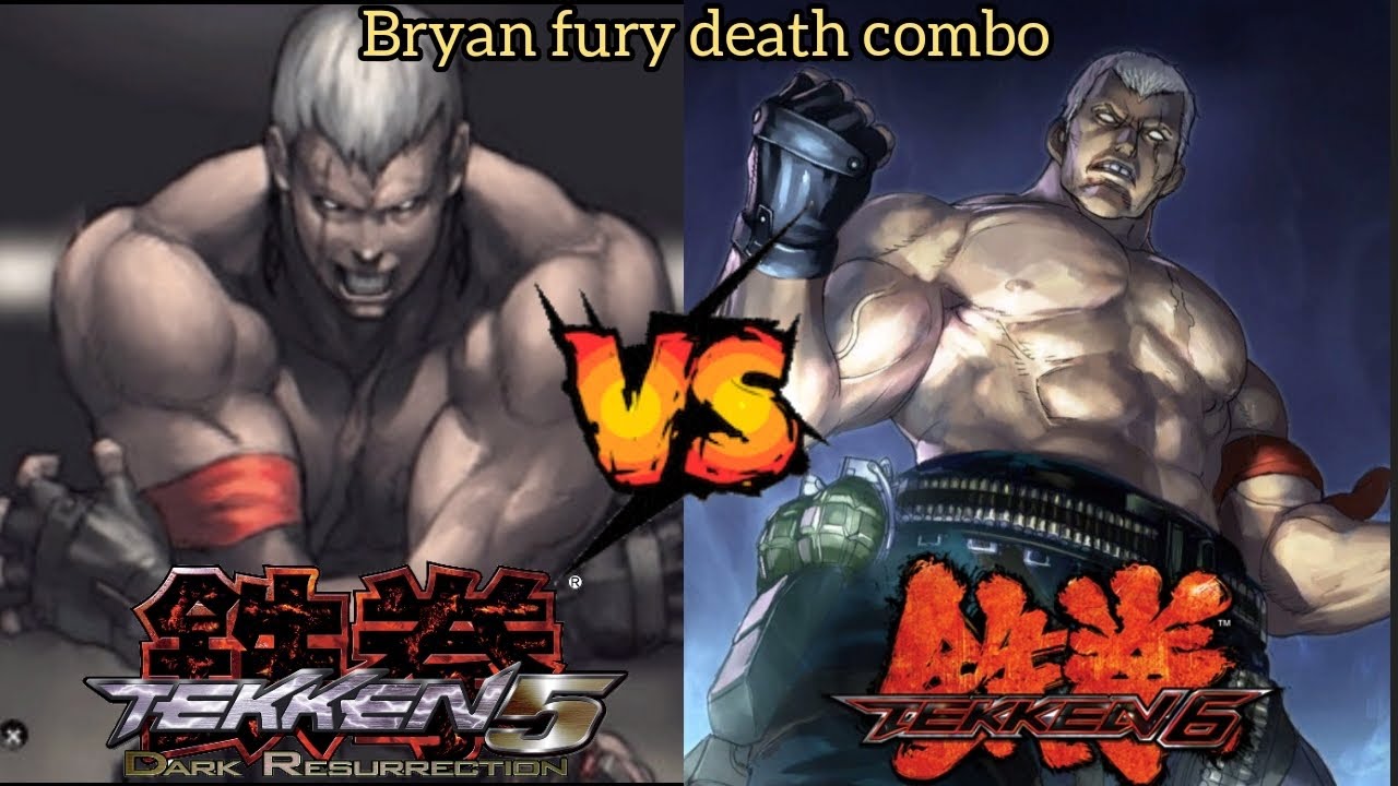 tekken 5 Bryan fury death combo VS tekken 6 Bryan fury death combo ...