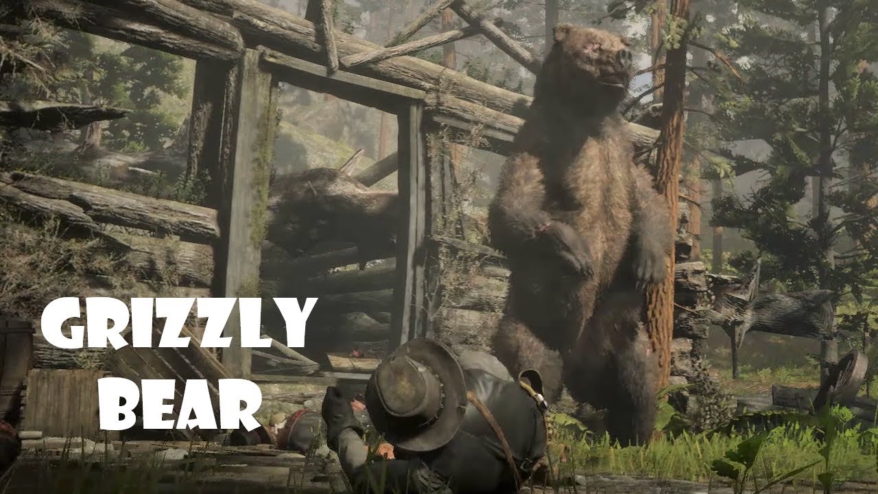 Red Dead Redemption 2 Legendary Animals Hunting Grizzly Bear Part 1 ...