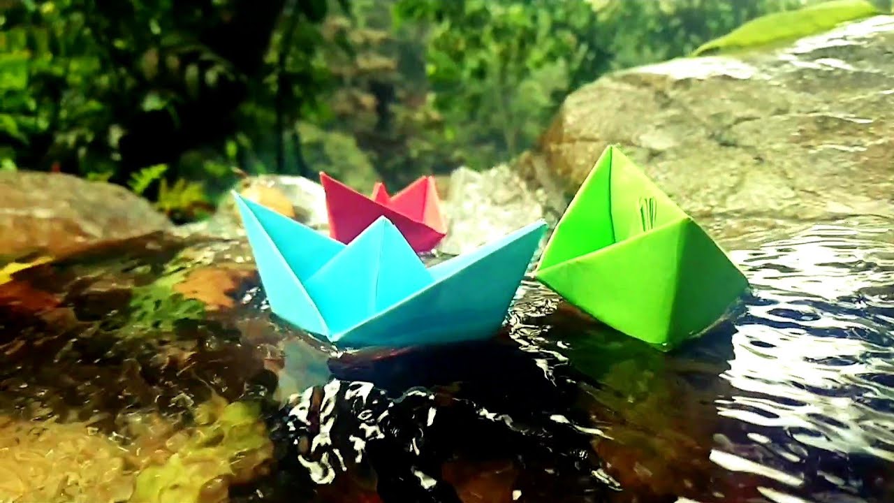 Paper Boat Into Waterfalls | Perfect Shots - YouTube