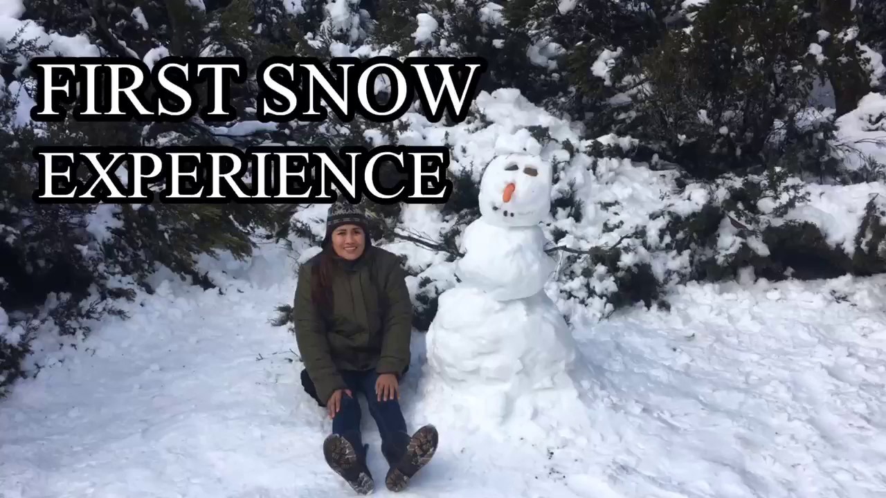 MY FIRST SNOW EXPERIENCE | Winter - YouTube