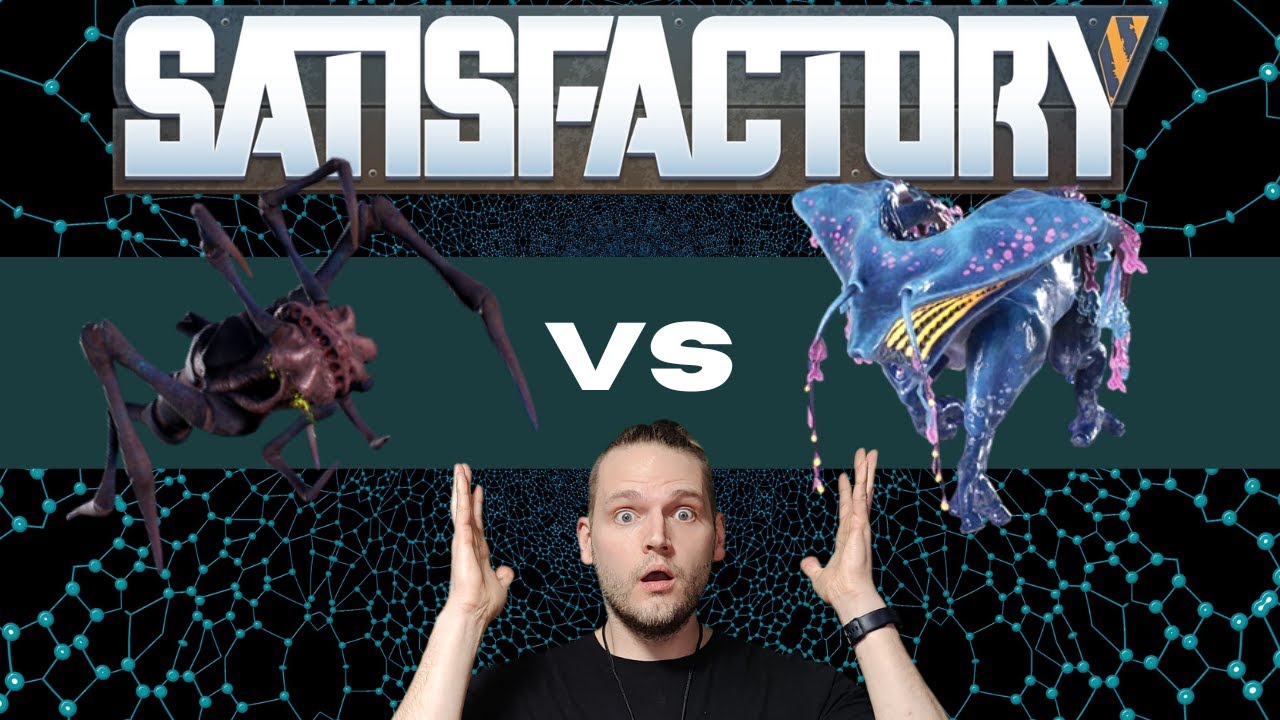 Do creatures fight each other in Satisfactory? Stinger VS Spitter ...
