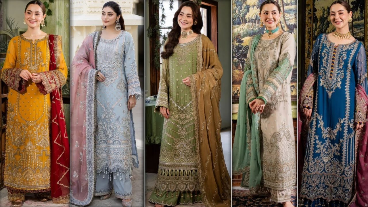 Fancy Long Shirts Design 2024 | Fancy chiffon embroidery designs ...
