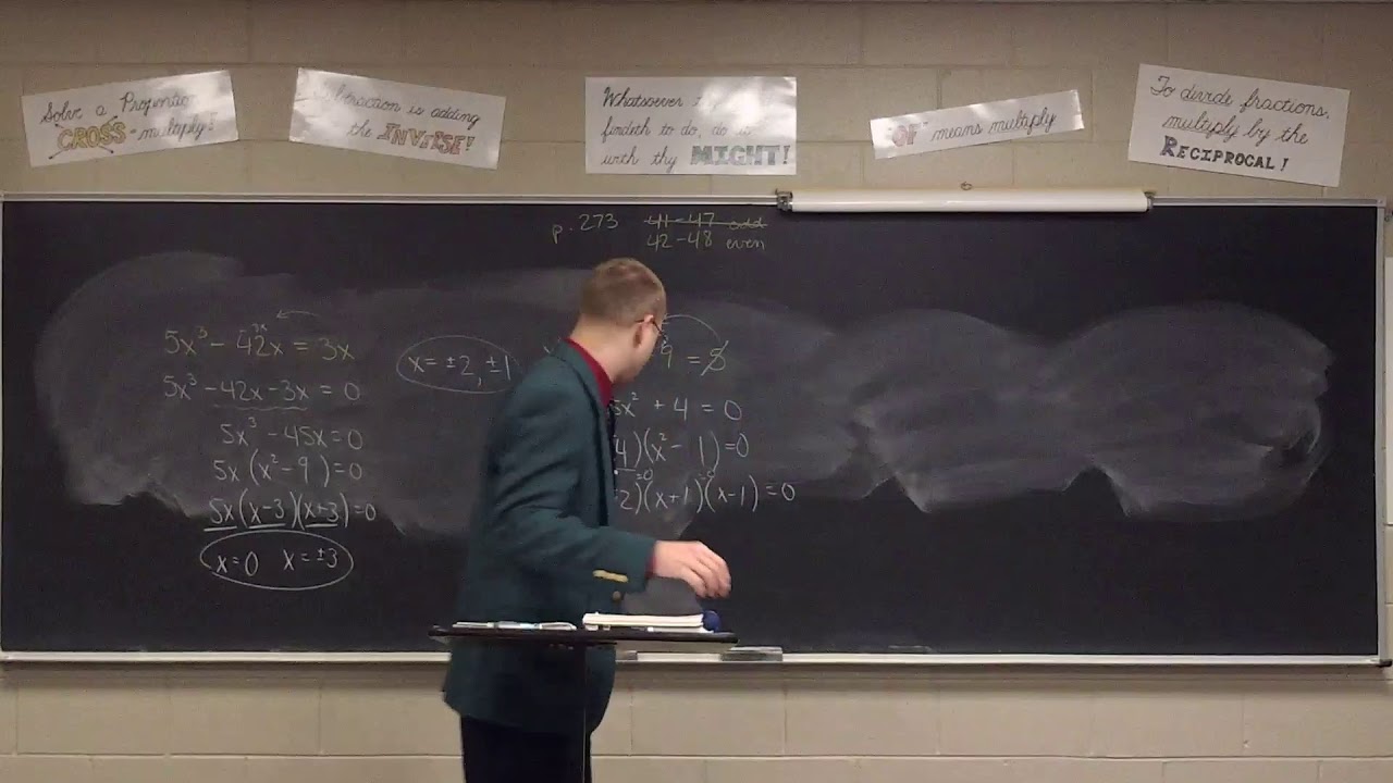 Algebra I Lesson 83 - YouTube