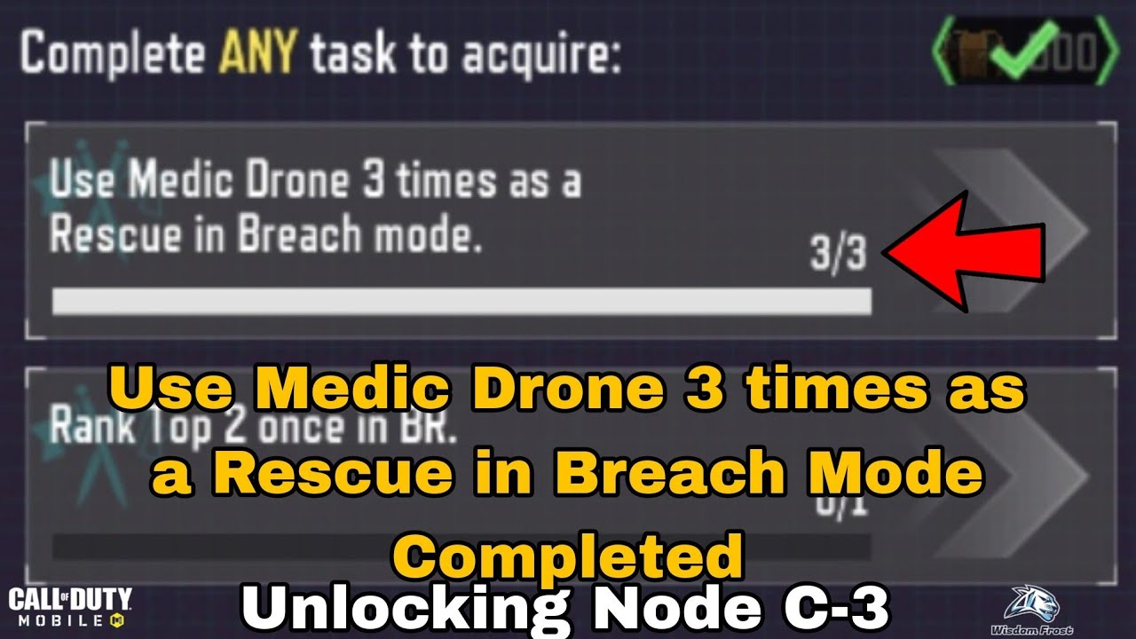 Use Medic Drone 3 times as a Rescue in Breach Mode | Unlocking Node C-3 ...