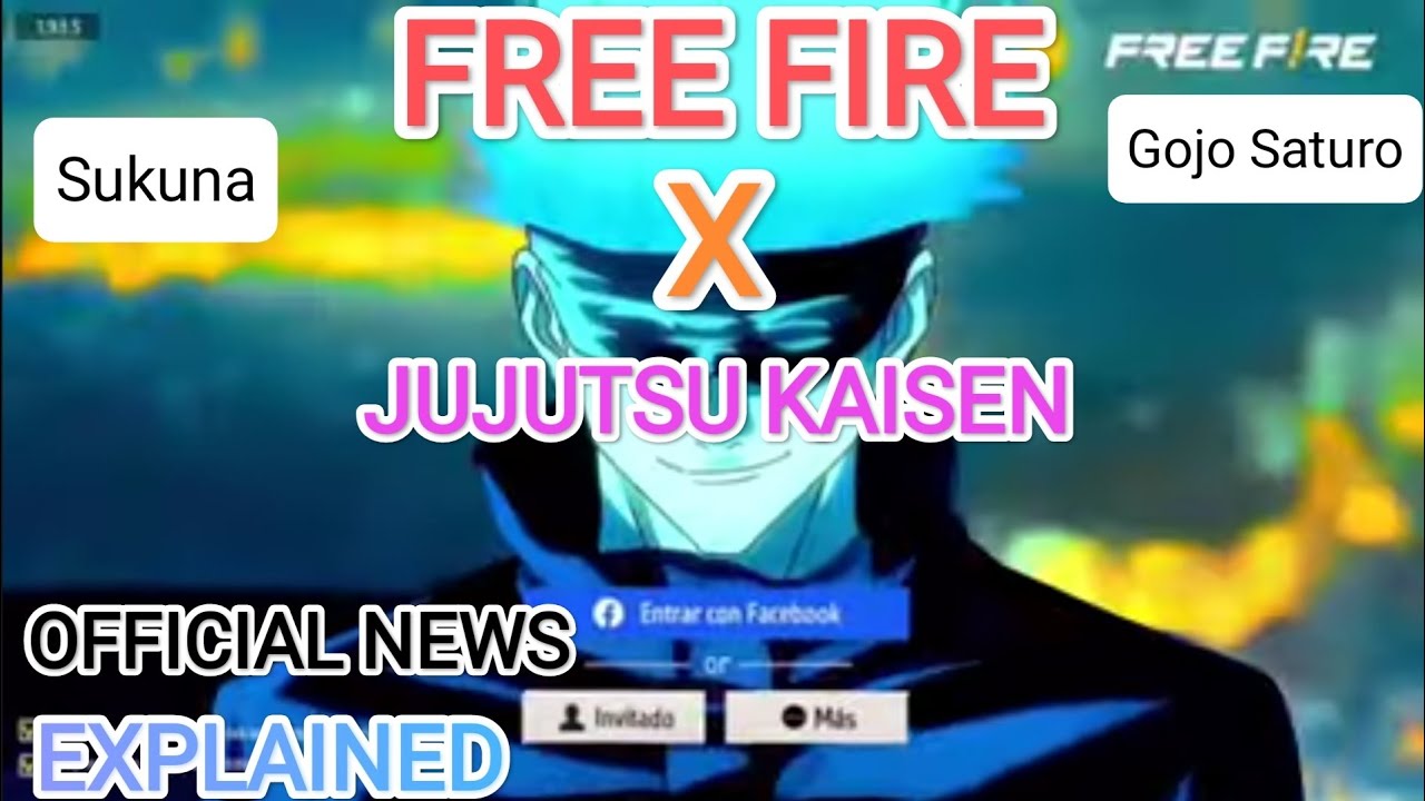 FREE FIRE X JUJUTSU KAISEN 🔥|| GOJO (COLLAB) FREE FIRE 😈 || FREE FIRE ...