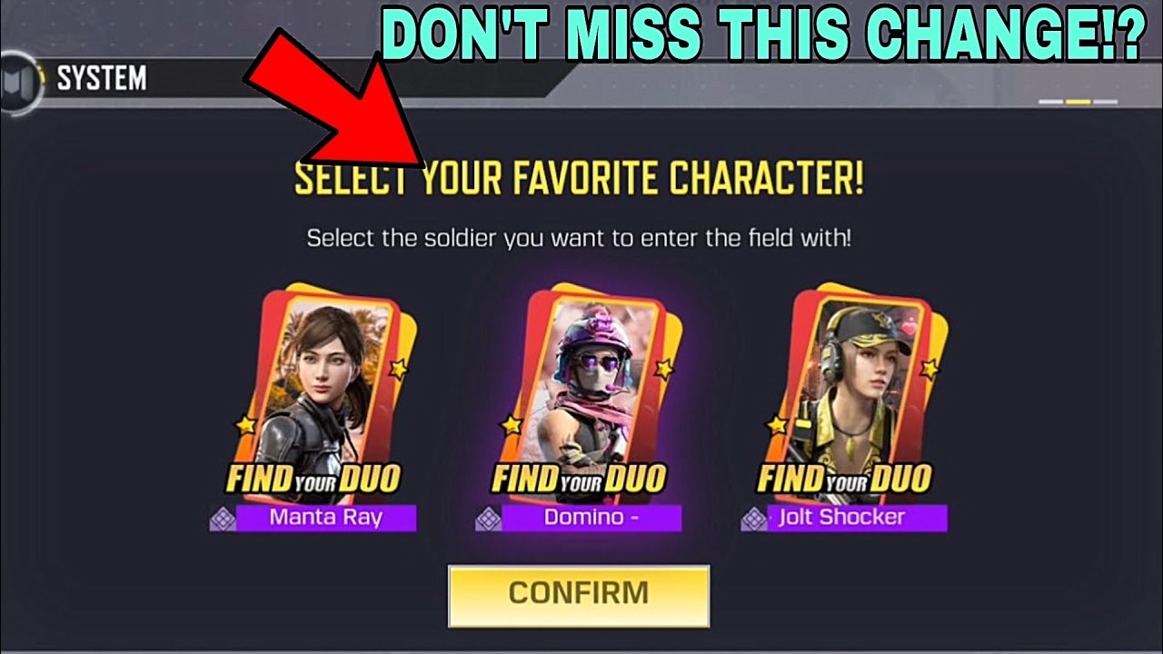 *NEW* SELECT YOUR FAVOURITE CHARACTERS IN CODM FIND YOUR DUO 2024 ...