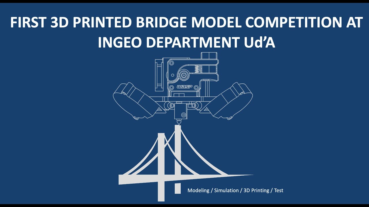 3D printed bridge competition - Prima edizione 2022 - YouTube