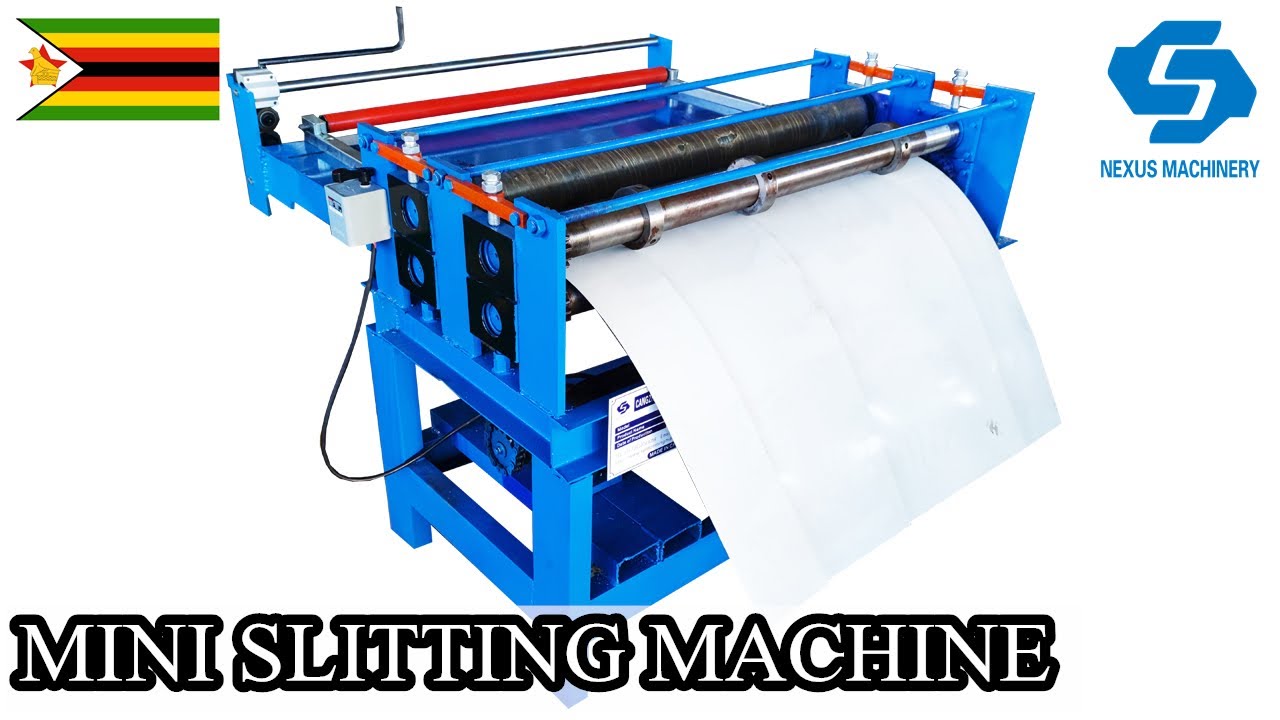 1000mm x 0.7mm Electric Slitter for Metal Plate - YouTube