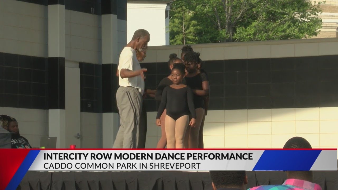 Intercity Row Modern Dance performs in downtown Shreveport - YouTube