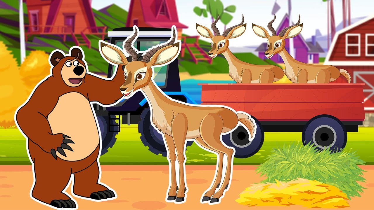 The Bear Farm:Kind Bear Farmer Takes Antelopes Back to His Farm to Take ...
