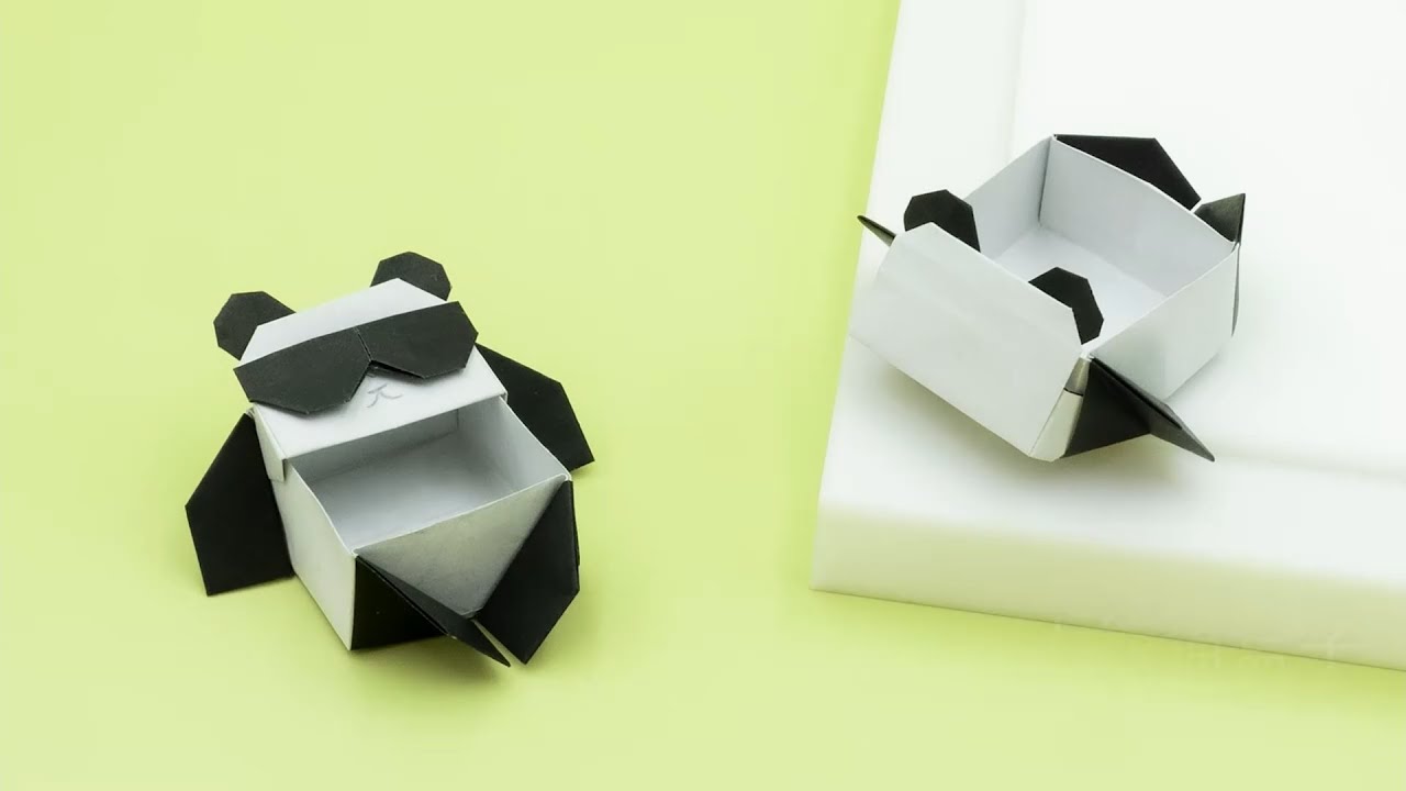 Step-by-Step Origami Giant Panda Box Tutorial | Fun and Easy DIY Paper ...