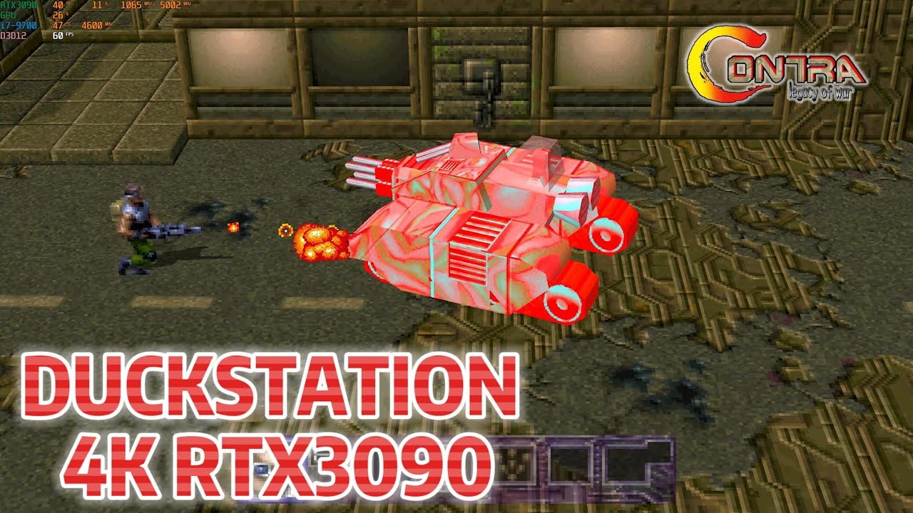 Contra: Legacy of War / RTX 3090 4K ultra / PS1 emulator Duckstation ...