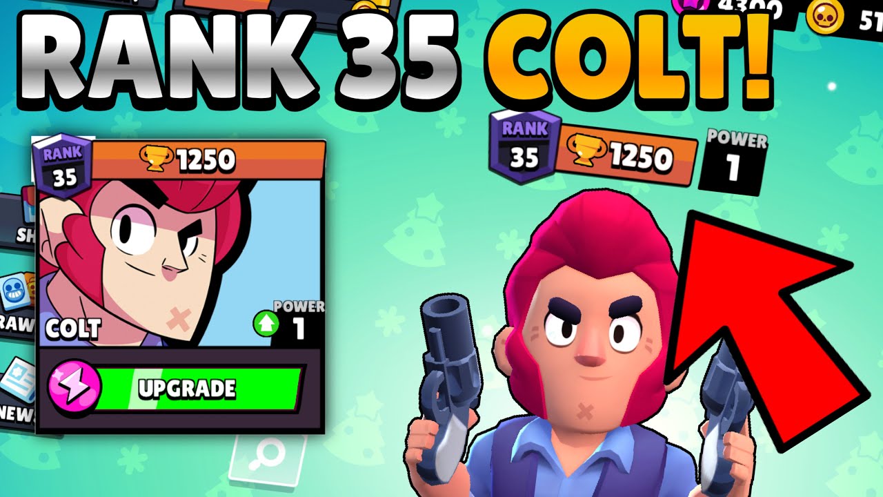 OMG! 🥳 I GOT LEVEL 1 COLT *RANK 35* In Brawl Stars! - YouTube
