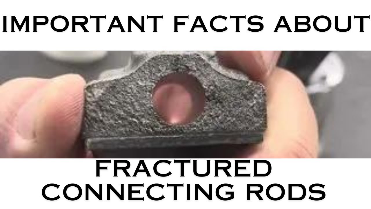 Diesel Engine connecting Rods and Caps. Fractured Rods! Full video ...