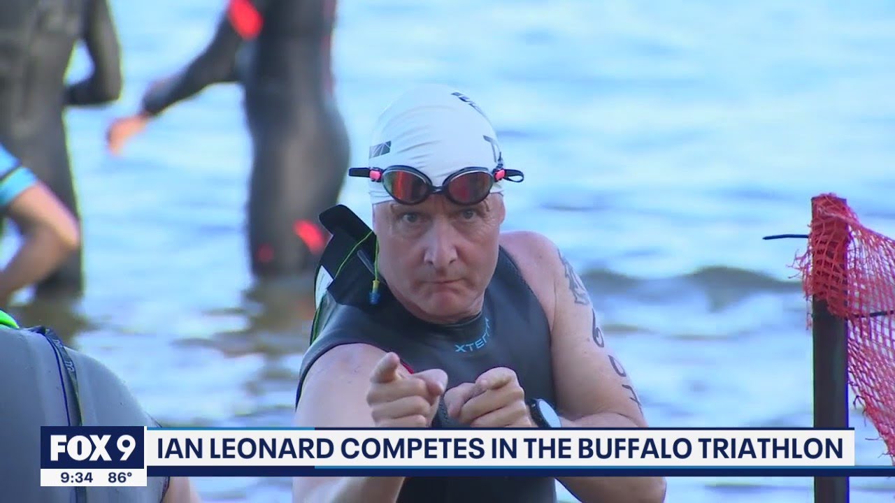 FOX 9 chief meteorologist Ian Leonard competes in Buffalo triathlon ...