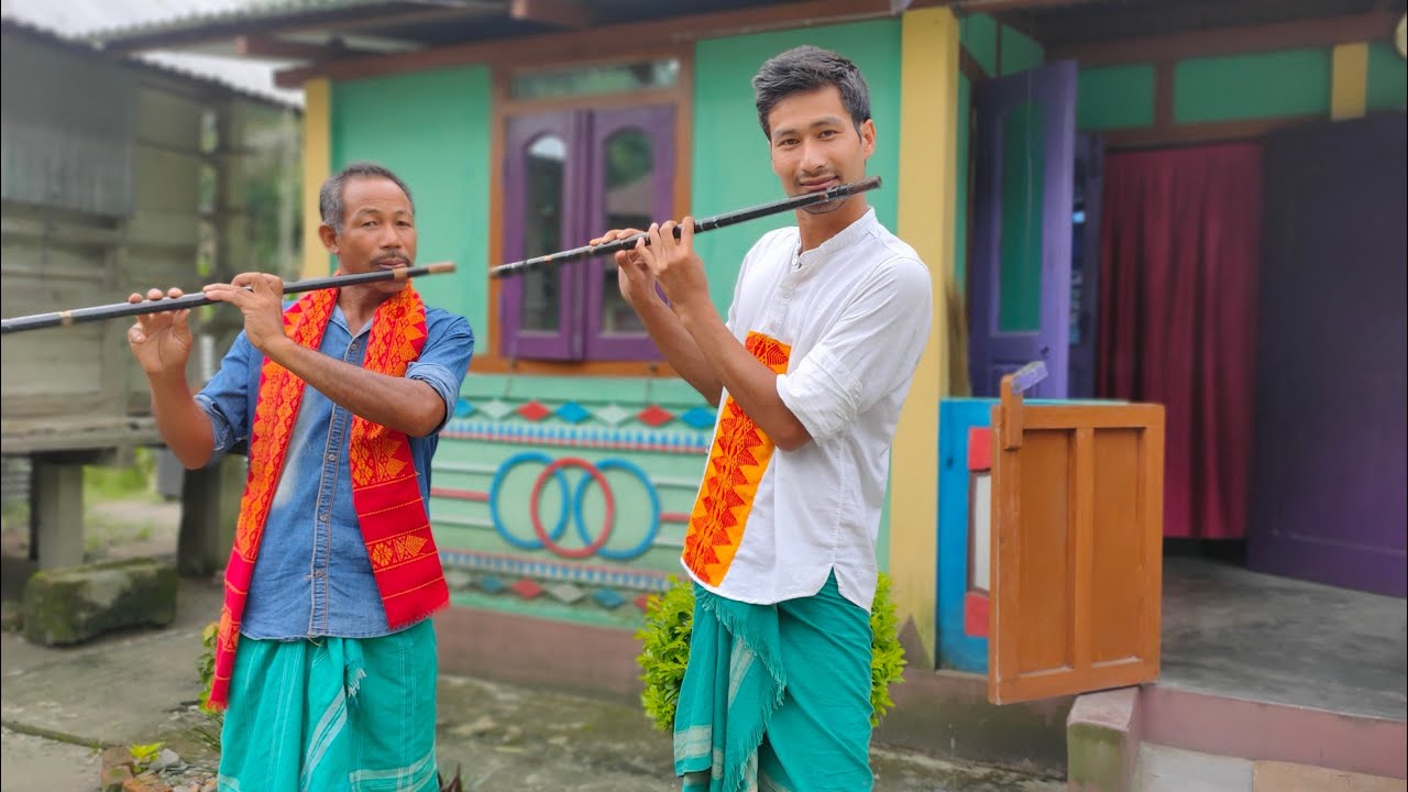 खेराय नि देंखोजों Bodo Traditional Kerai Music || Bodo Flute Music ...