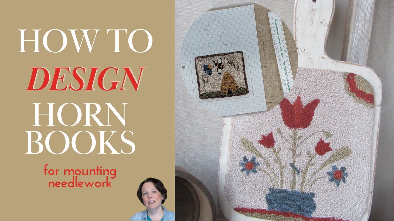 How to Design Wooden Horn Books for Mounting Punch Needle, Cross Stitch ...