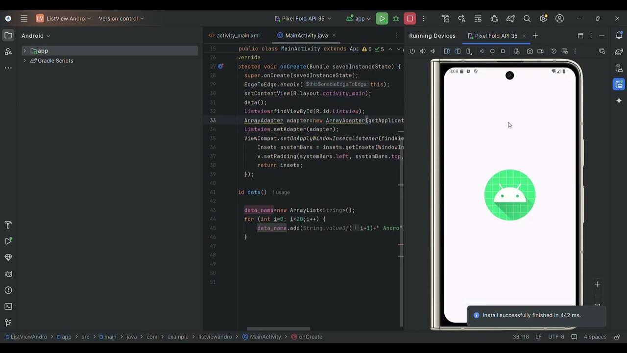 Andromneda Nawaf F.H (5) || Android Studio ListView & Custom ListView - YouTube