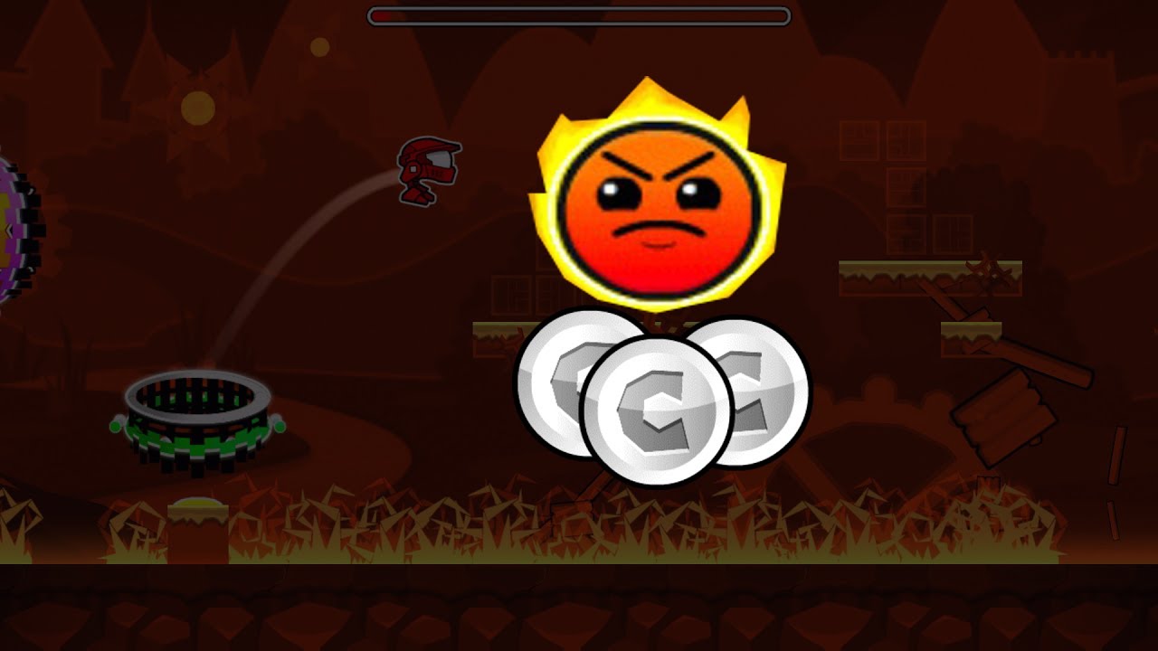 Geometry Dash|Maya by RadiationV2 (all coins) daily!!! - YouTube